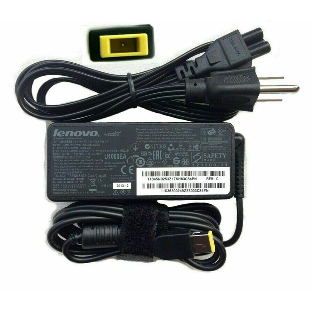 อะแดปเตอร์ 65W สําหรับ Lenovo ThinkPad T470s T550 T560 อะแดปเตอร์ AC ...