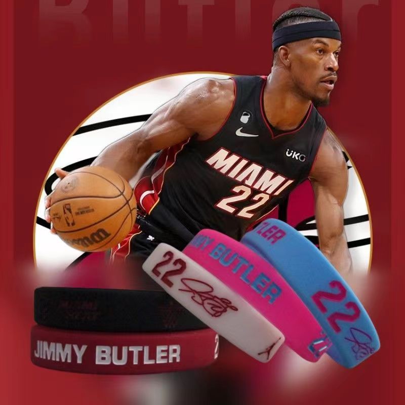 Jimmy Butler 2 ขนาดบาสเกตบอล Baller Band NBA สายรัดข้อมือกีฬาสร้อย ...