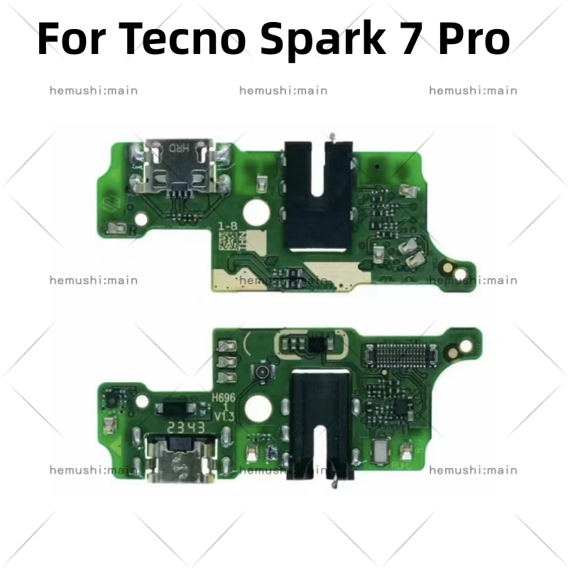 บอร์ดเชื่อมต่อพอร์ตชาร์จ USB สายเคเบิลอ่อน สําหรับ Tecno Spark 7 Pro ...