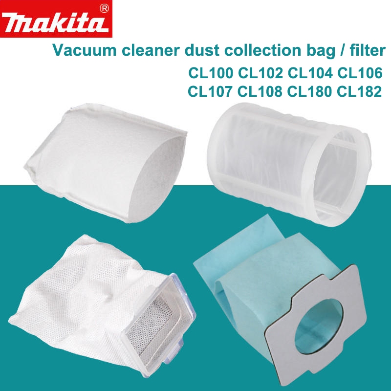 Makita เครื่องดูดฝุ่นถุงเก็บฝุ่น/กรองล้างทําความสะอาดได้ถุงเก็บฝุ่นอุปกรณ์เสริมสําหรับ CL100 ...