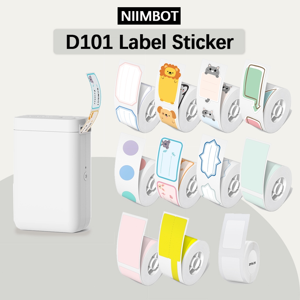 Niimbot D101 สติกเกอร์ฉลาก กันน้ํา หลายขนาด สําหรับเครื่องพิมพ์ฉลาก ...