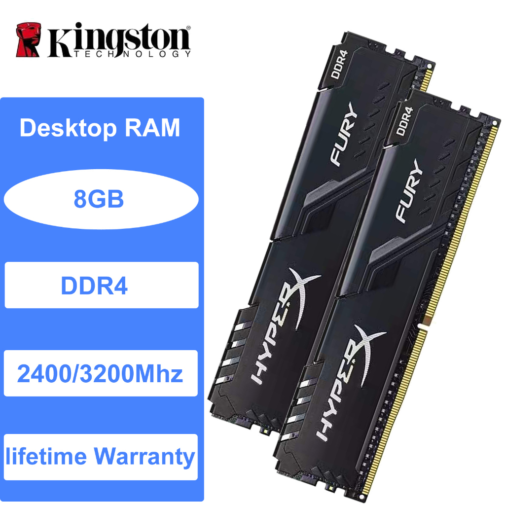 Kingston HyperX FURY 8GB DDR4 2400Mhz 3200Mhz 288Pin DIMM หน ่ วย ...