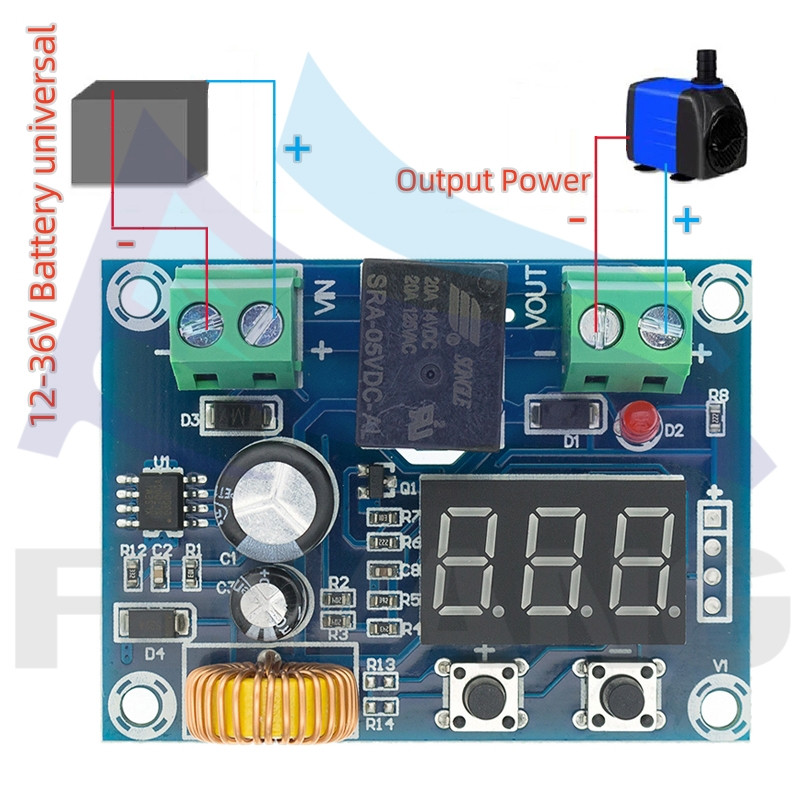 Xh-m609 DC 12V-36V โมดูลบอร์ดชาร์จแบตเตอรี่ ป้องกันแรงดันไฟฟ้าเกิน ...