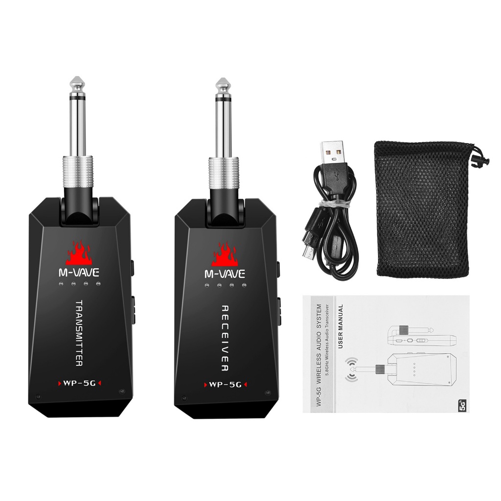 Meily_fun M-VAVE WP-5G เครื่องส่งสัญญาณเสียง และตัวรับสัญญาณ ISM ไร้สาย ...