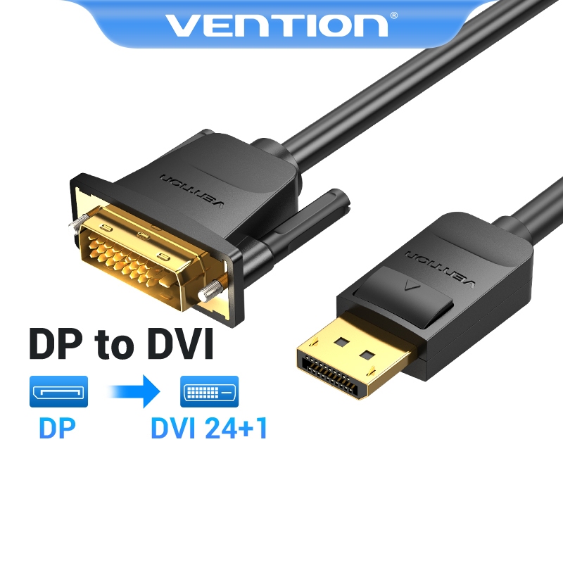Vention DisplayPort to DVI Cable DP to DVI Male to Male Plug Video ...