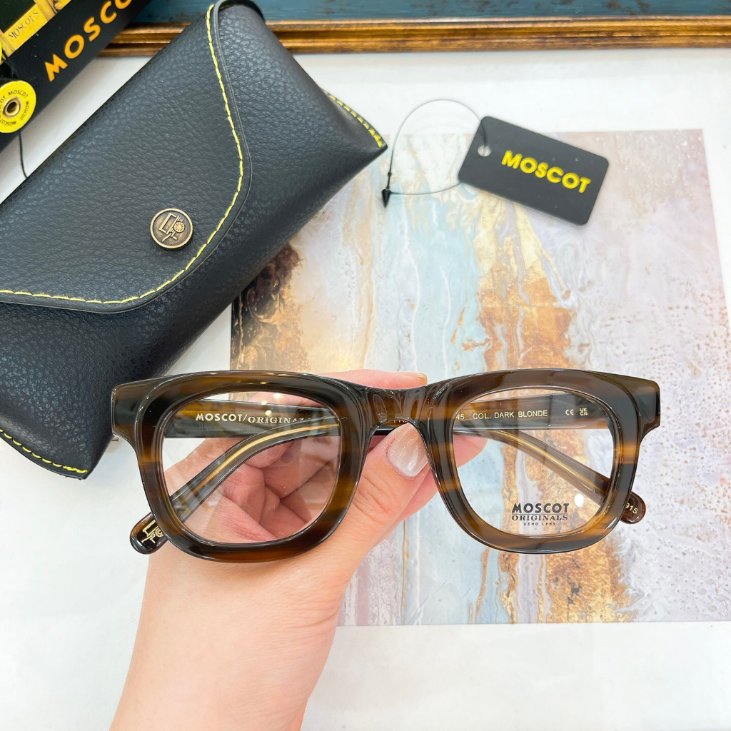 [คุณภาพสูง] Moscot แว่นตา FRITZ สี่เหลี่ยม แฟชั่น กรอบแว่นตา ออปติคอล ...