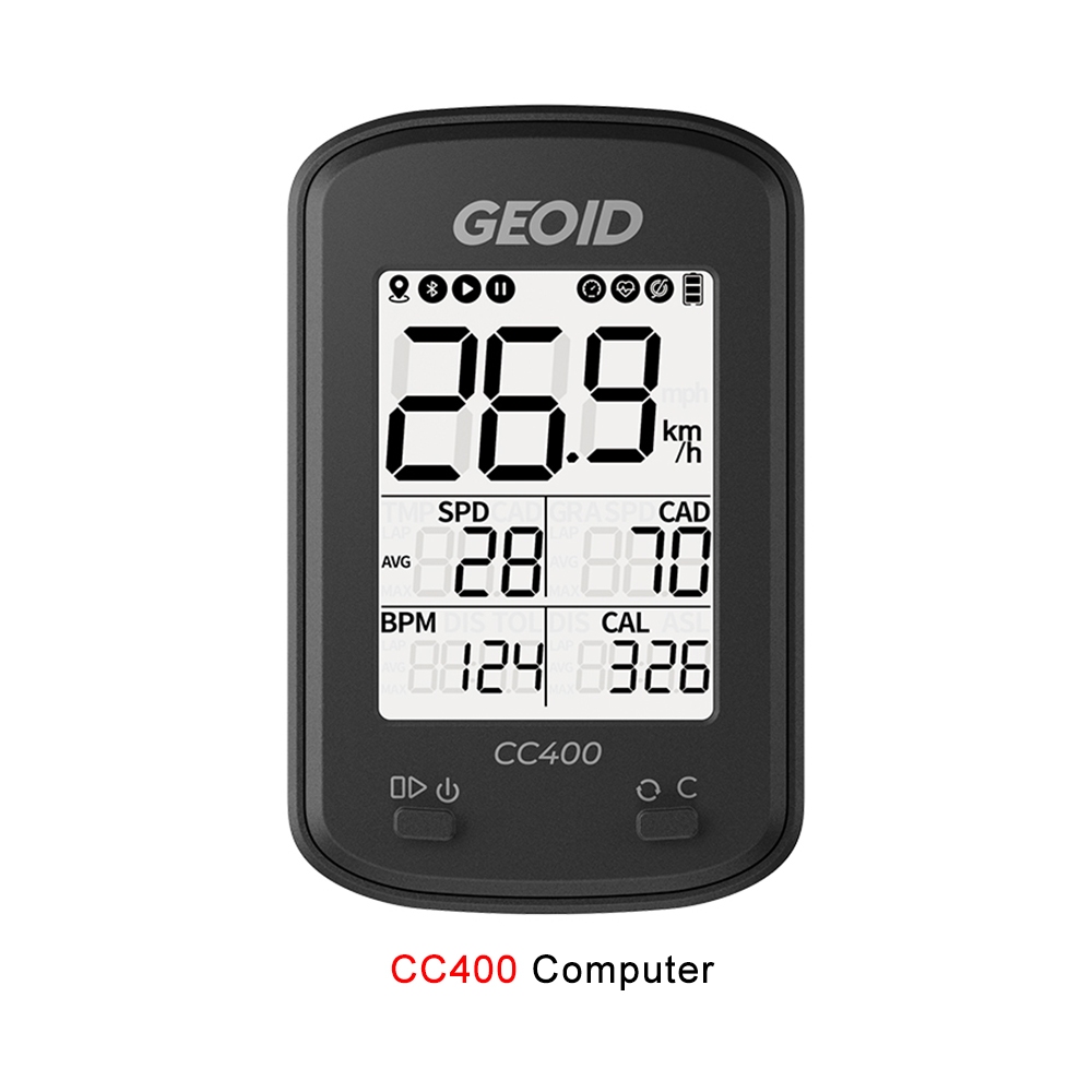 Geoid CC400 เครื่องวัดความเร็วจักรยาน ไร้สาย กันน้ํา IPX6 GPS 1.9 นิ้ว ...