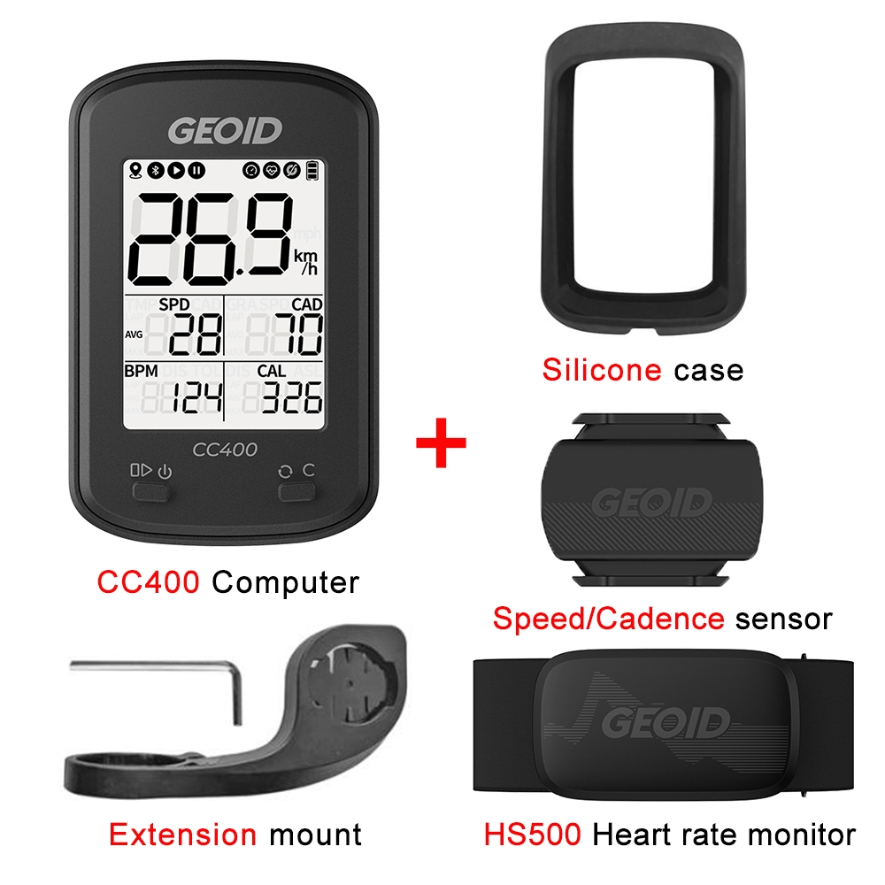 Geoid CC400 เครื่องวัดความเร็วจักรยาน ไร้สาย กันน้ํา IPX6 GPS 1.9 นิ้ว ...