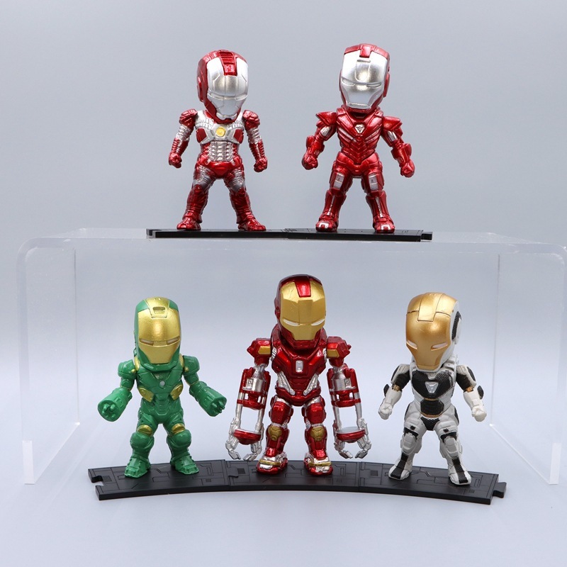 โมเดลฟิกเกอร์ PVC อนิเมะมาร์เวล Iron Man Tony Stark MK2 MK3 MK5 Armor Q ...