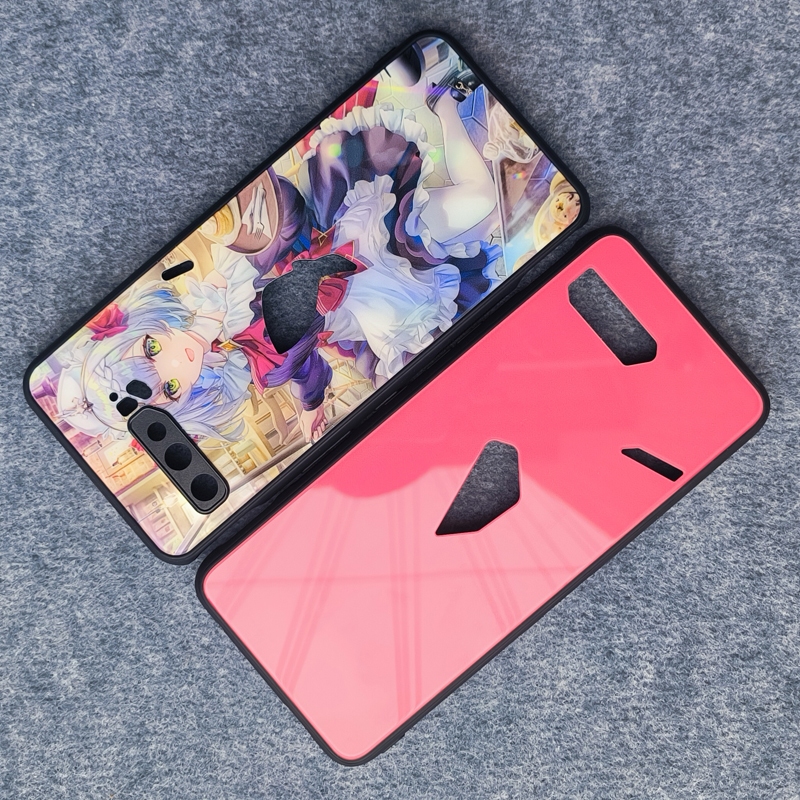 สําหรับ Asus ROG 3 กรณี ROG2 กระจกนิรภัย Hard ฝาหลังสําหรับ ROG 2 Coque ...