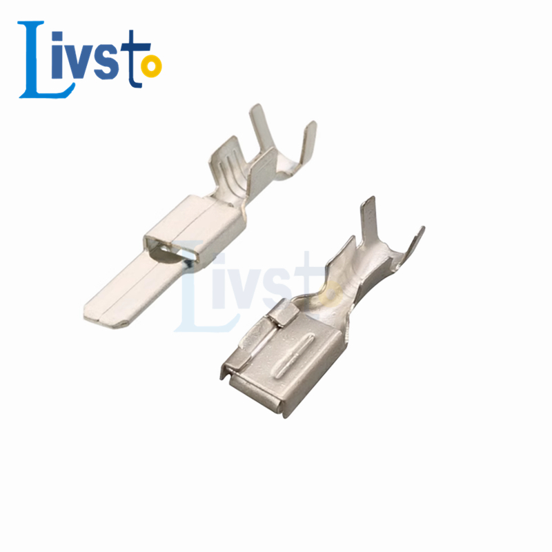 50/100 pcs DJ621-4.8*0.8B ชายและหญิง DJ614-4.8*0.8B เหมาะสําหรับ Toyota terminal 4.8 series pins ...