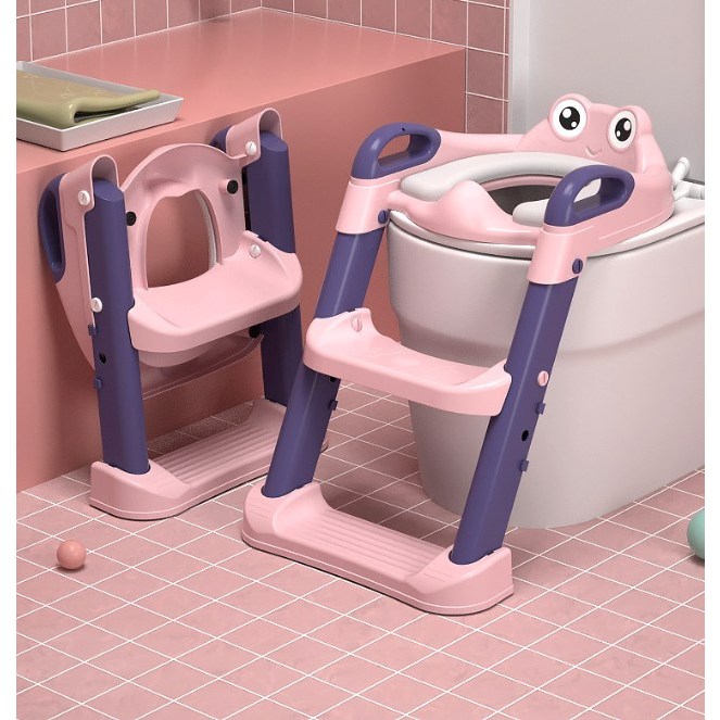 Baby Potty Training Seat Foldable Toddlers Toilet with Step for ...