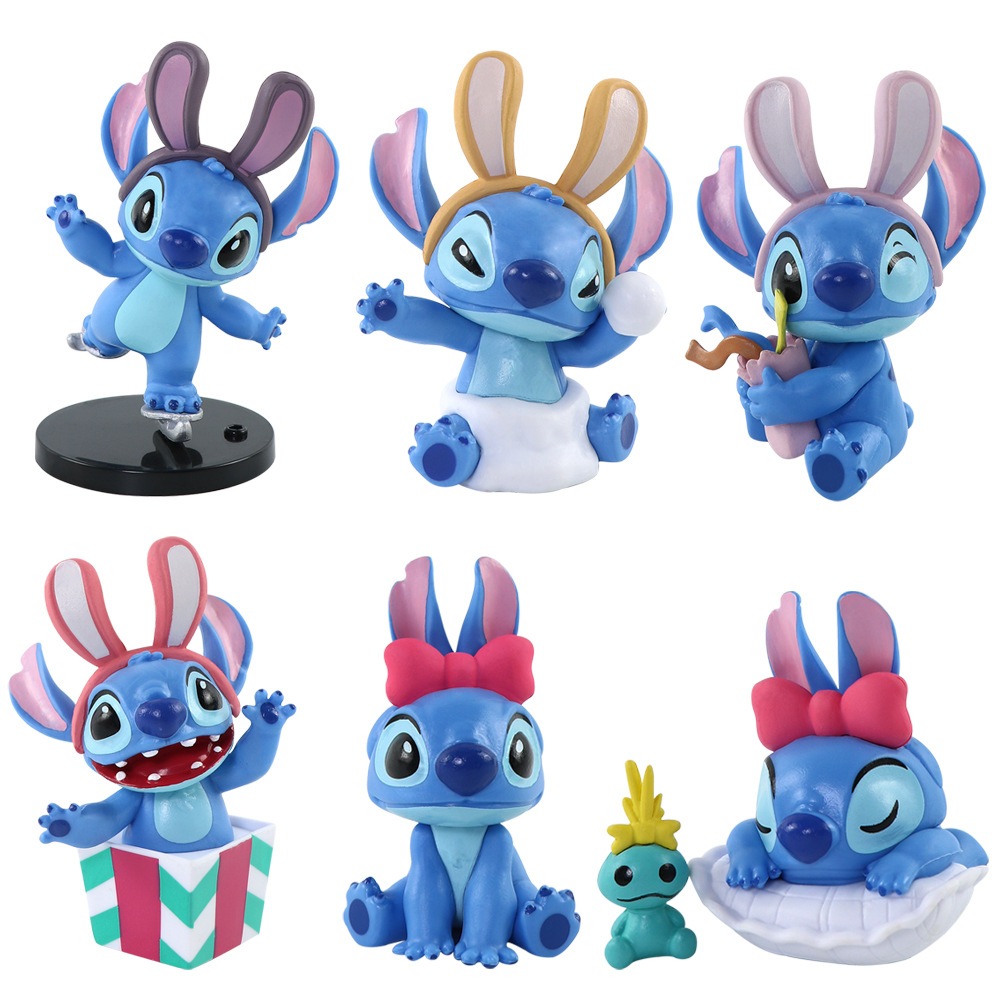 โมเดลฟิกเกอร์ PVC รูปการ์ตูนอนิเมะ Lilo & Stitch Scrump Ugly Girl Gold ...