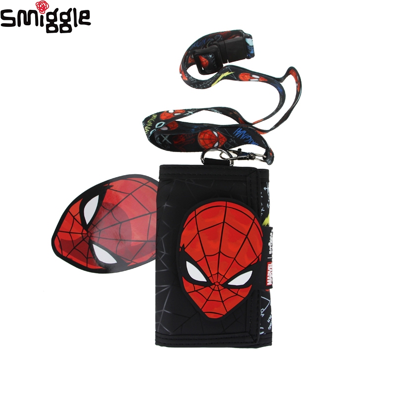 ออสเตรเลีย smiggle original Childrens wallet messenger bag boy spider ...