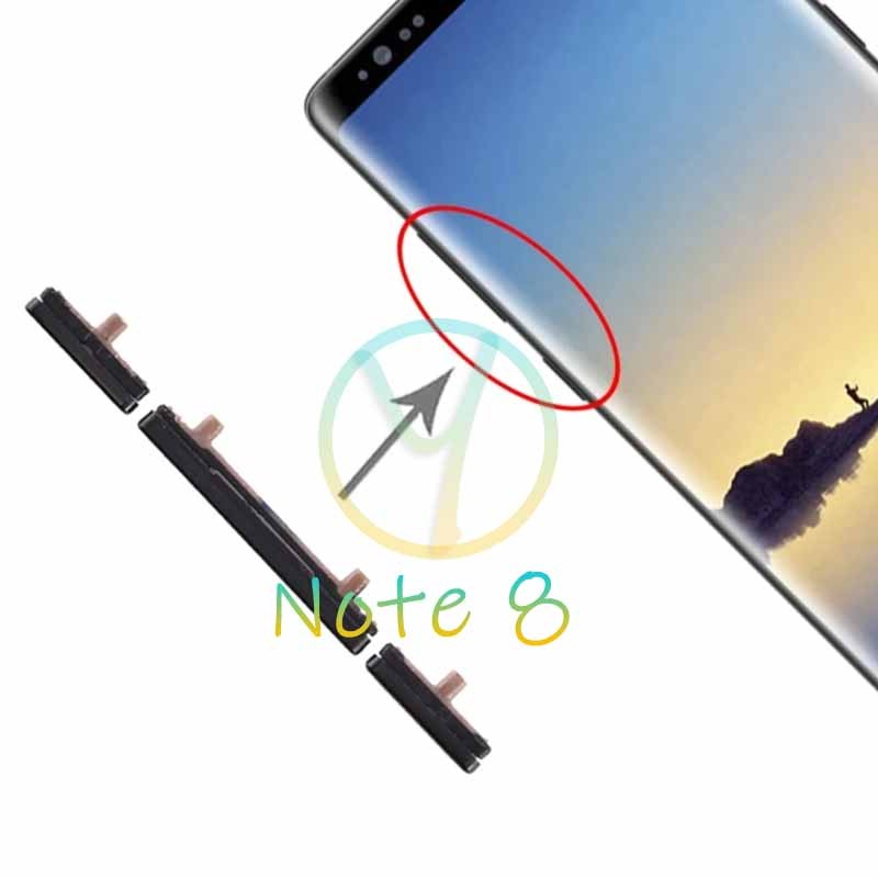อะไหล่ปุ่มเปิดปิด ปุ่มปรับระดับเสียงด้านข้าง แบบเปลี่ยน สําหรับ Samsung Galaxy Note 8 N950F ...