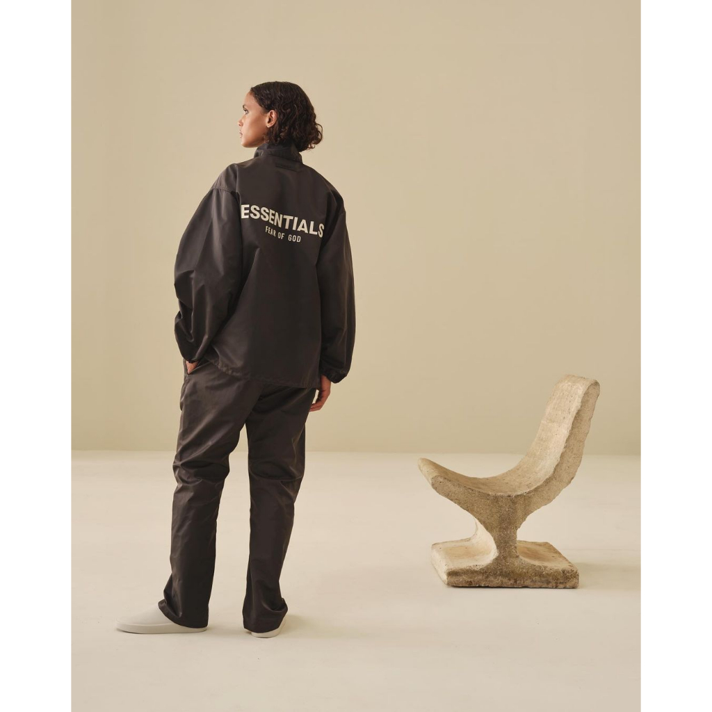 Fear OF GOD ESSENTIALS FOG 23FW ใหม่ เสื้อแจ็กเก็ตโค้ชลําลอง ทรงหลวม ...