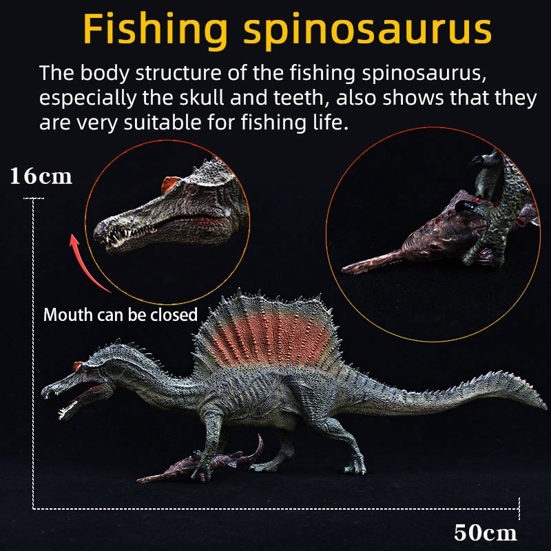 โมเดลฟิกเกอร์ รูปไดโนเสาร์ Jurassic T-Rex Fishing Spinosaurus ของเล่น ...