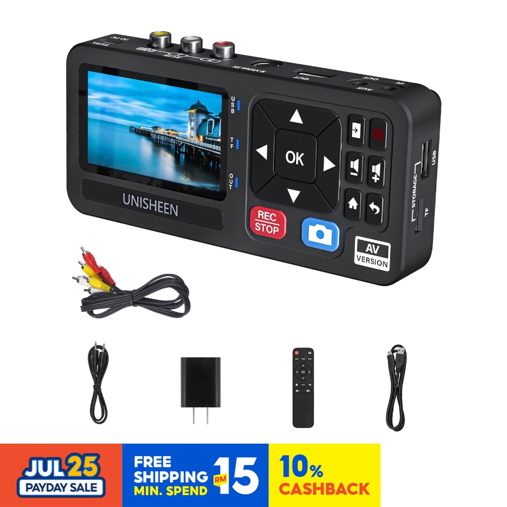 Ur230a Tf อนาล อก Cvbs Rca Svideo Mp3 ต วเข ารห สว ด โอ กล อง Usb