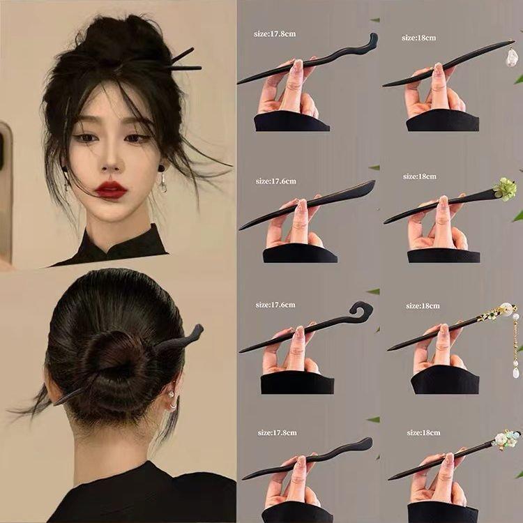 Gu Feng ใหม่ กิ๊บติดผมไม้ ประดับพู่ สไตล์จีน เรียบง่าย ทันสมัย ไฮเอนด์ ...