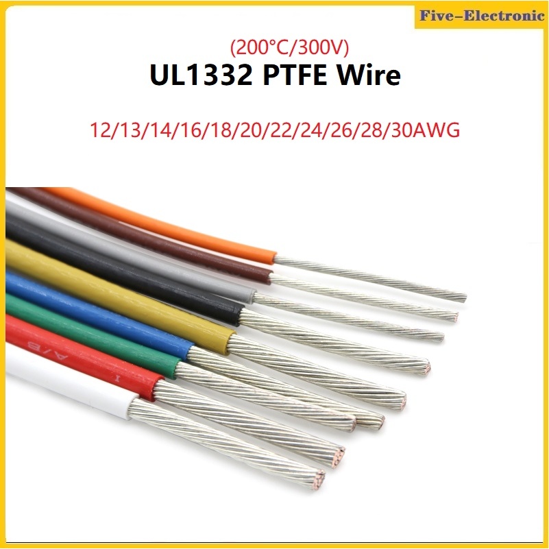 UL1332 PTFE Wire ลวดทองแดงดีบุก 18AWG/16AWG/14AWG/12AWG/11AWG/10AWG พลาสติกฉนวนอุณหภูมิสูง ...