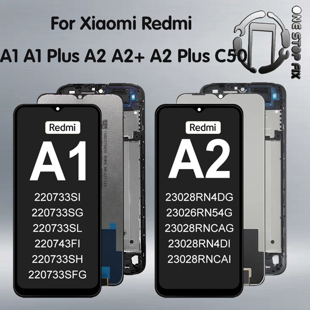 หน้าจอแสดงผลสัมผัส 23026RN54G สําหรับ Xiaomi Redmi A2 LCD A2+ A2 Plus ...