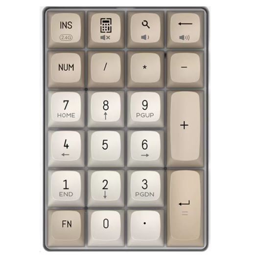 Aigo A18 numpad 22 คีย์ แป้นพิมพ์ตัวเลข กลไก สาย USB และ 2.4G ไร้สาย ...