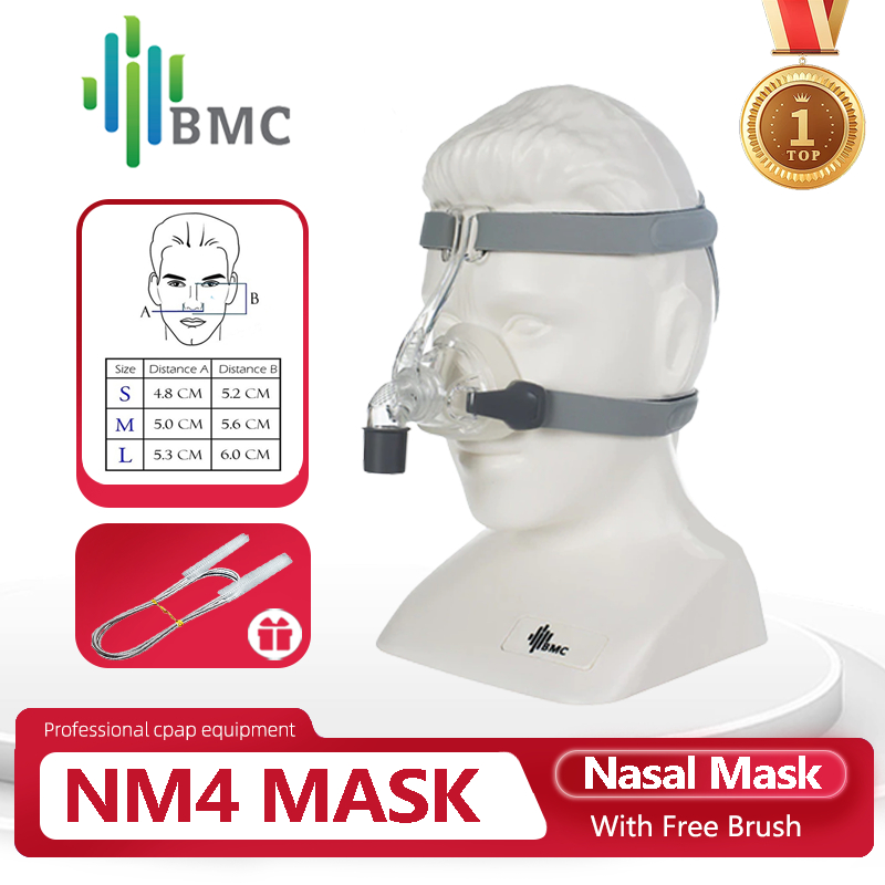 Bmc NM4 หน้ากากปิดจมูก สําหรับใบหน้า พร้อมหมวก และ SML 3 ขนาดในหนึ่ง ...