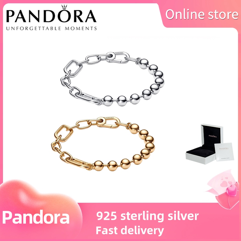 100% ของแท้ เงินสเตอร์ลิง S925 PANDORA [ 562793 C00]สร้อยข้อมือโลหะและ ...