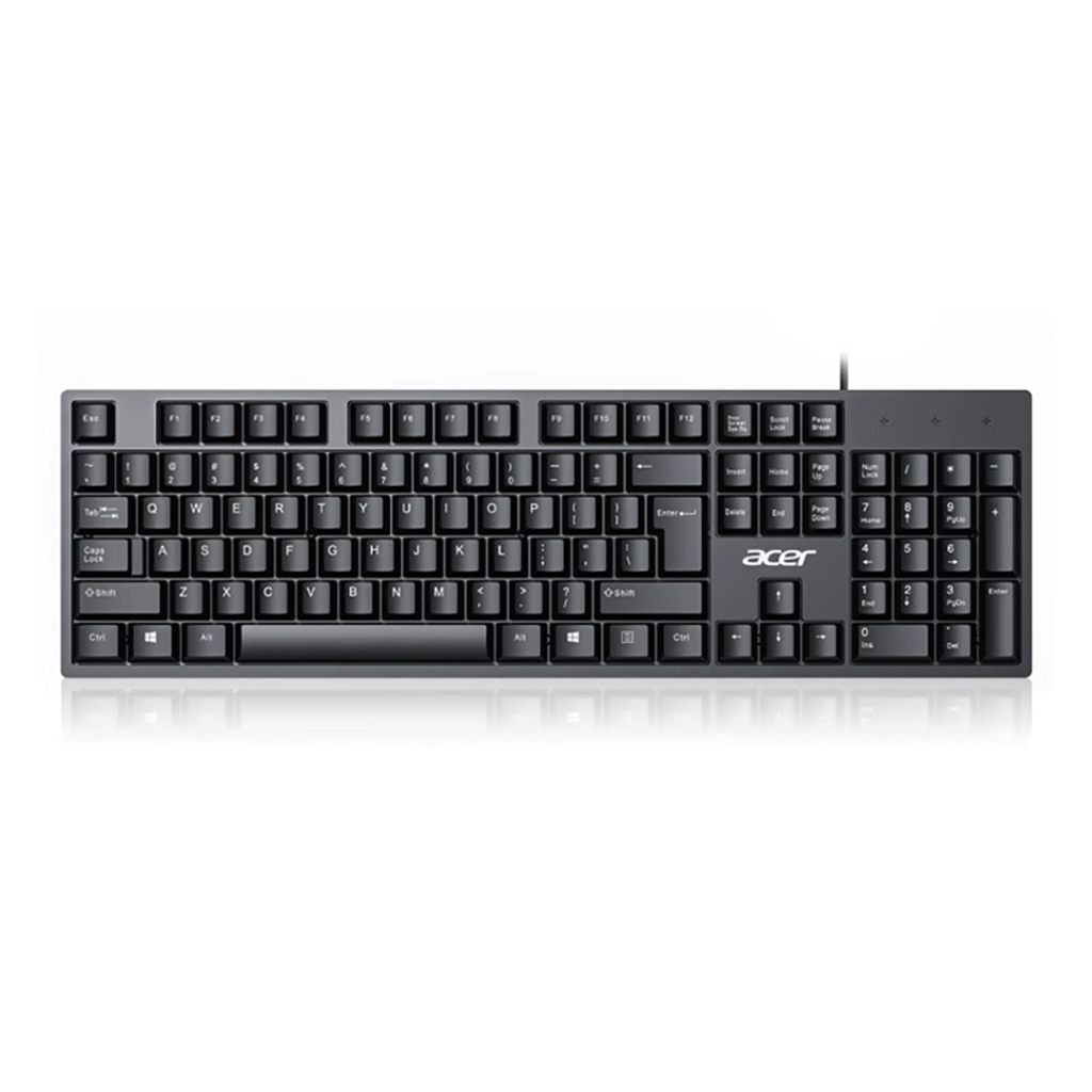 Acer คีย์บอร์ดมีสาย USB K-212B กันฝุ่น ออกแบบตามหลักสรีรศาสตร์ สําหรับ ...