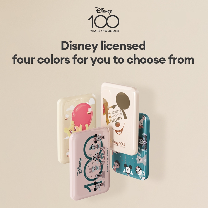 Disney QS-C02 พาวเวอร์แบงค์แม่เหล็กไร้สาย 5000mAh พกพาสะดวก | Shopee ...