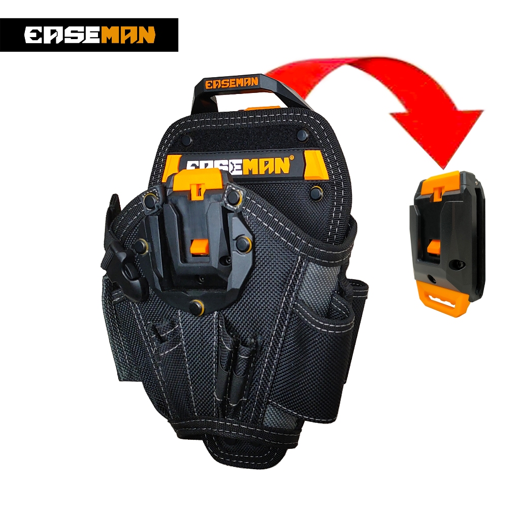 Easeman EM-004M ชุดเครื่องมือสว่านไฟฟ้า กระเป๋าคาดเอว อเนกประสงค์ แบบหนา แขวนเร็ว | Shopee Thailand
