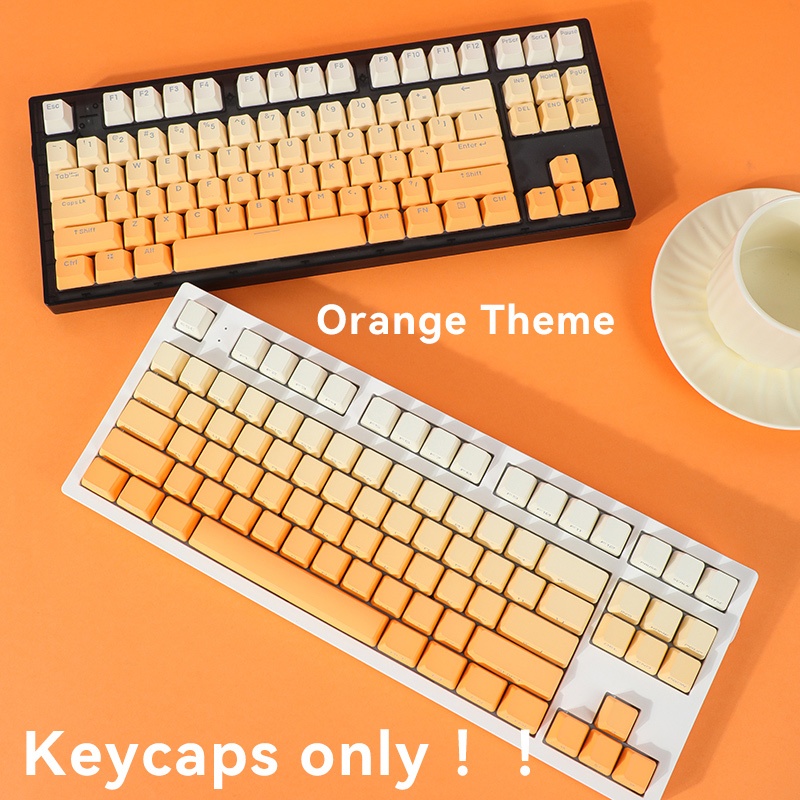 【JKDK】polar day PBT keycap translucent OEM profile gray and white ...