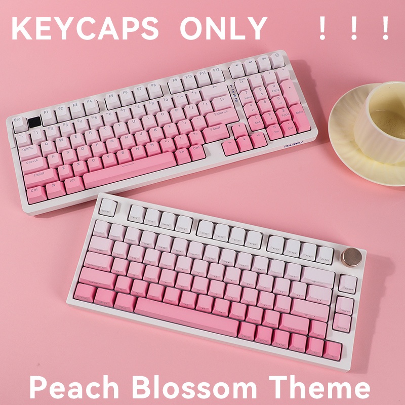 【JKDK】polar day PBT keycap translucent OEM profile gray and white ...