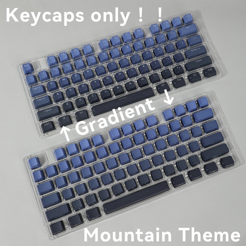 【JKDK】polar day PBT keycap translucent OEM profile gray and white ...