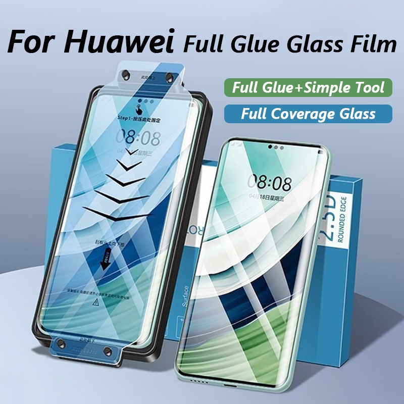 ฟิล์มกระจกนิรภัยกันรอยหน้าจอ แบบเต็มจอ สําหรับ Huawei Honor 90 90pro 80 70 Huawei magic5pro Mate ...