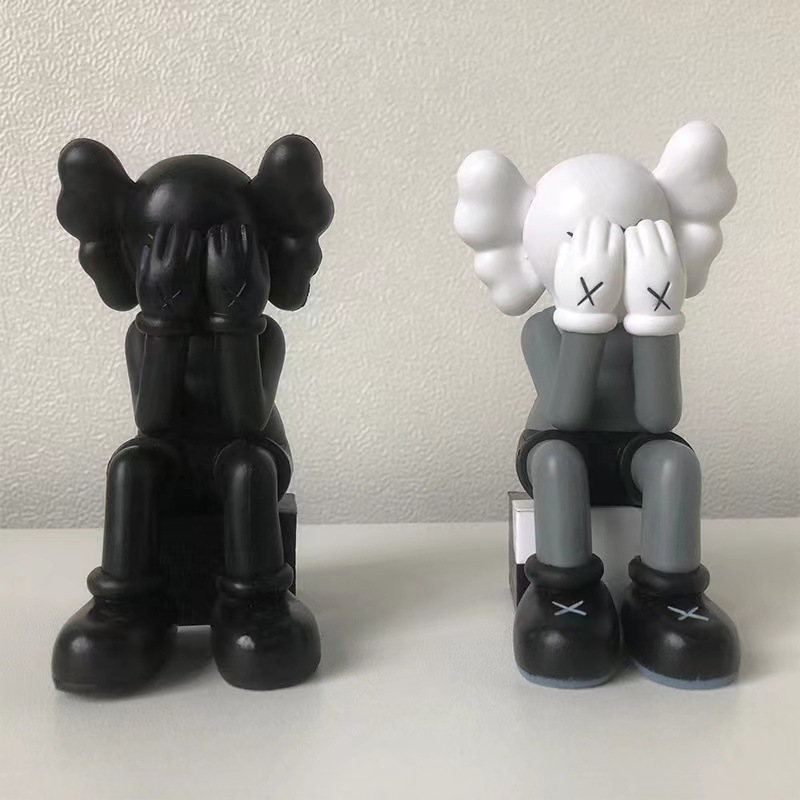 โมเดลฟิกเกอร์ PVC รูปปั้นอนิเมะ KAWS XX Eyes ขนาด 10 ซม. สําหรับตกแต่ง ...