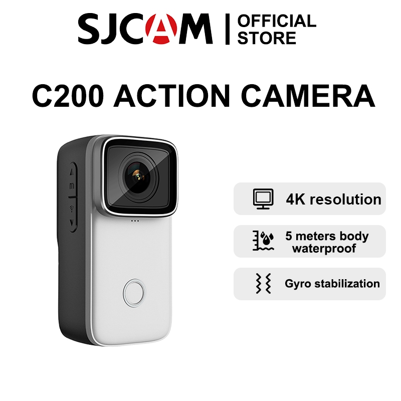 Sjcam C200/C200PRO 4K กล้องแอคชั่น WiFi ขนาดเล็ก พร้อมหน้าจอ IPS 1.28 ...