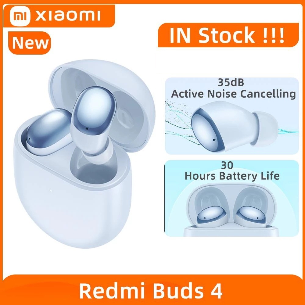 Xiaomi Redmi Buds 4 TWS หูฟังบลูทูธ 5.2 35dB ตัดเสียงรบกวน 2 ไมค์ หูฟัง ...