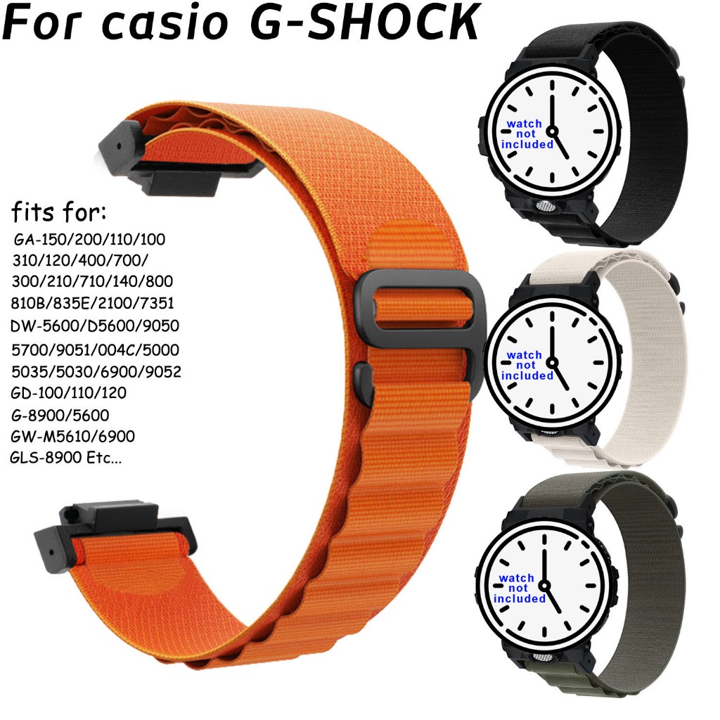 สายนาฬิกาข้อมือไนล่อน 16 มม. สําหรับ Casio G-SHOCK GA-110 800 GD100 ...