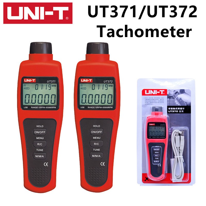 Uni-t UT371 UT372 เครื่องวัดระยะทางเลเซอร์ดิจิทัล แบบไม่สัมผัส ช่วง RPM ...