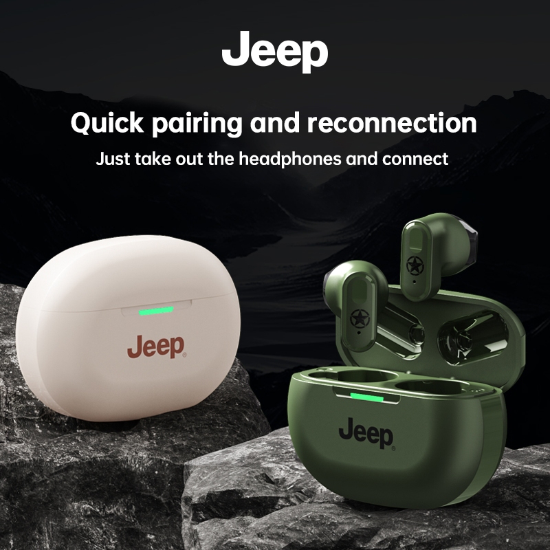 Jeep JP-EW011 หูฟังบลูทูธไร้สาย HiFi HD Call ลดเสียงรบกวน จับคู่เร็วหู ...