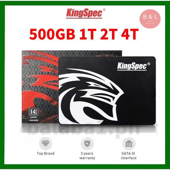 Kingspec ของแท้ ซีล SSD 500G 240G 480G 120G 1TB 2T 4T SATA 3 SATA 2 6Gbps 120GB | Shopee Thailand