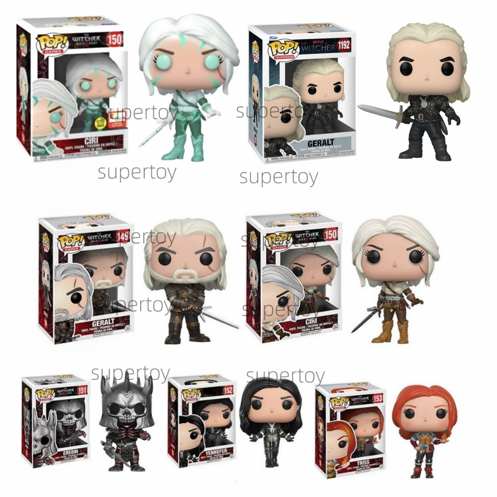 Funko Pop Games: The Witcher 3 - Geralt Ciri Yennefer Triss Eredin ...