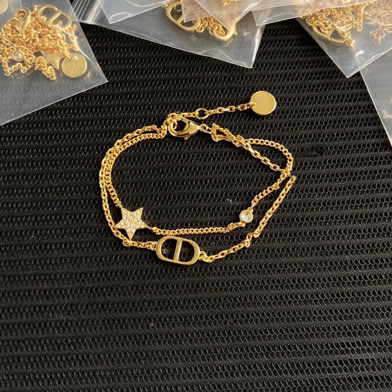 XIYA สร้อยคอ สร้อยข้อมือ จี้รูปดาว สองชั้น ประดับเพทาย สไตล์ฝรั่งเศส ...