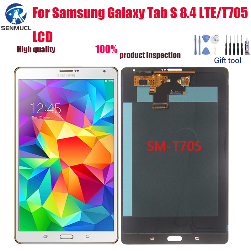 อะไหล่หน้าจอสัมผัส LCD แบบเปลี่ยน สําหรับ Samsung Galaxy Tab S 8.4 T700 ...