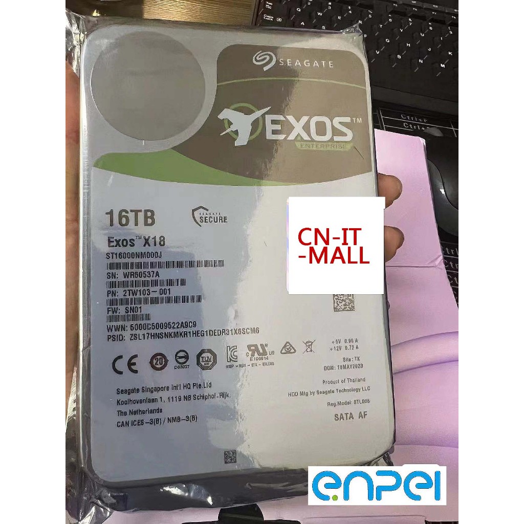 (ใหม่ ของแท้) ฮาร์ดไดรฟ์ Seagate IronWolf Pro และ EXOS 12TB 14TB 16TB SATA 3.5 นิ้ว 7200RPM NAS ...
