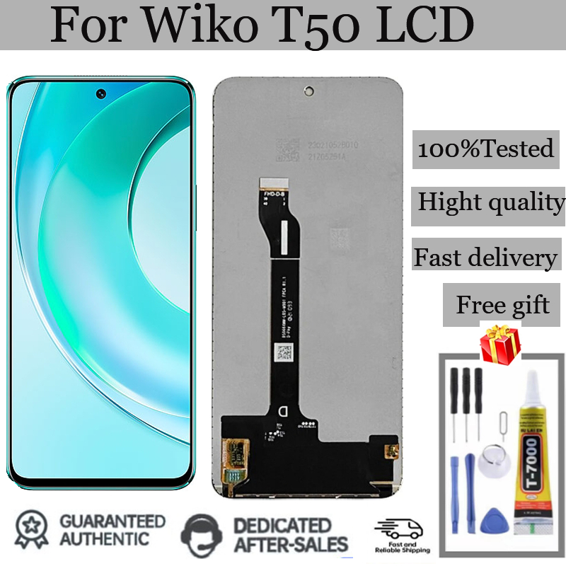 แผงเซนเซอร์ดิจิทัล หน้าจอสัมผัส LCD สําหรับ Wiko T50 W-P861-01 W-P861 ...