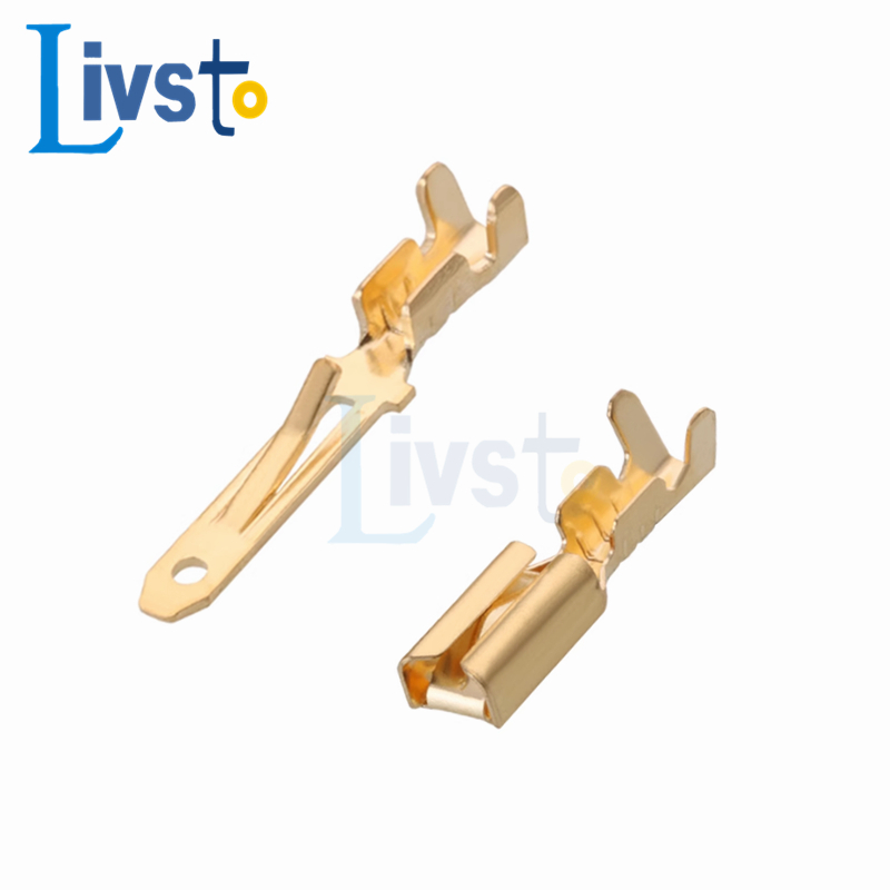 50/100 ชิ้น DJ611-2.80.5A DJ621-E2.8x0.5A ตัวเชื่อมต่อยานยนต์ชายหญิง PP0102196 เทอร์มินัล ...