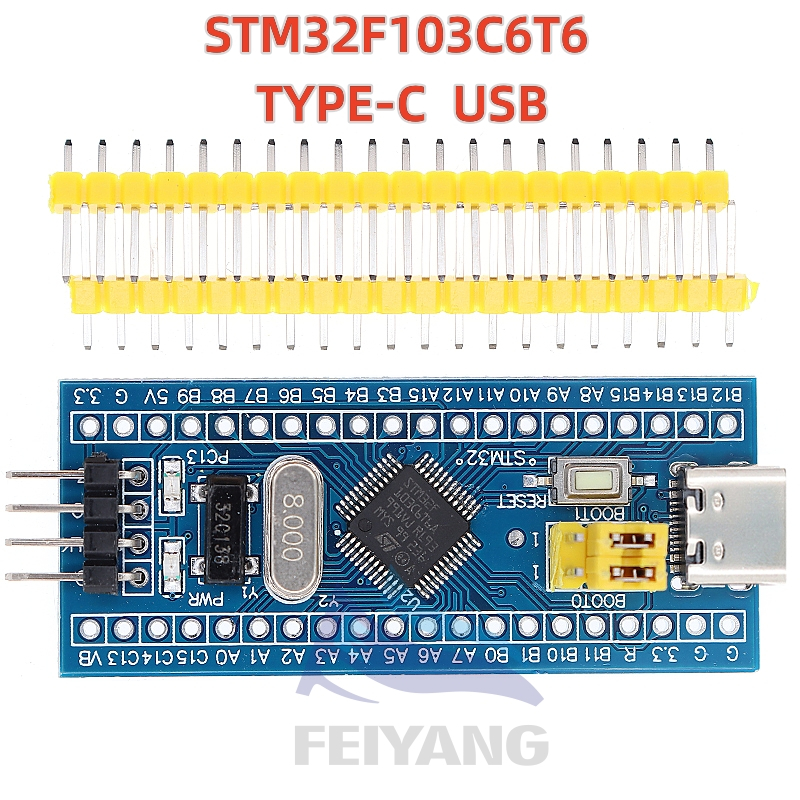 โมดูลบอร์ดไมโครคอนโทรลเลอร์ ระบบขั้นต่ํา STM32F103C6T6 STM32F103C8T6 ARM STM32 สําหรับ Arduino ...