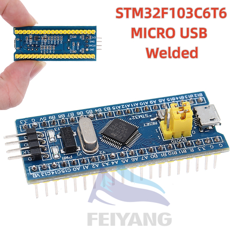 โมดูลบอร์ดไมโครคอนโทรลเลอร์ ระบบขั้นต่ํา STM32F103C6T6 STM32F103C8T6 ARM STM32 สําหรับ Arduino ...